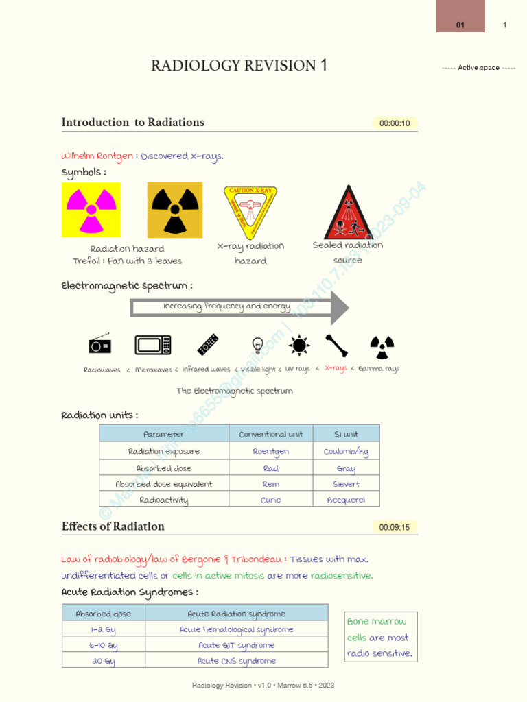 Radiology Revision E6 - 5 | PDF