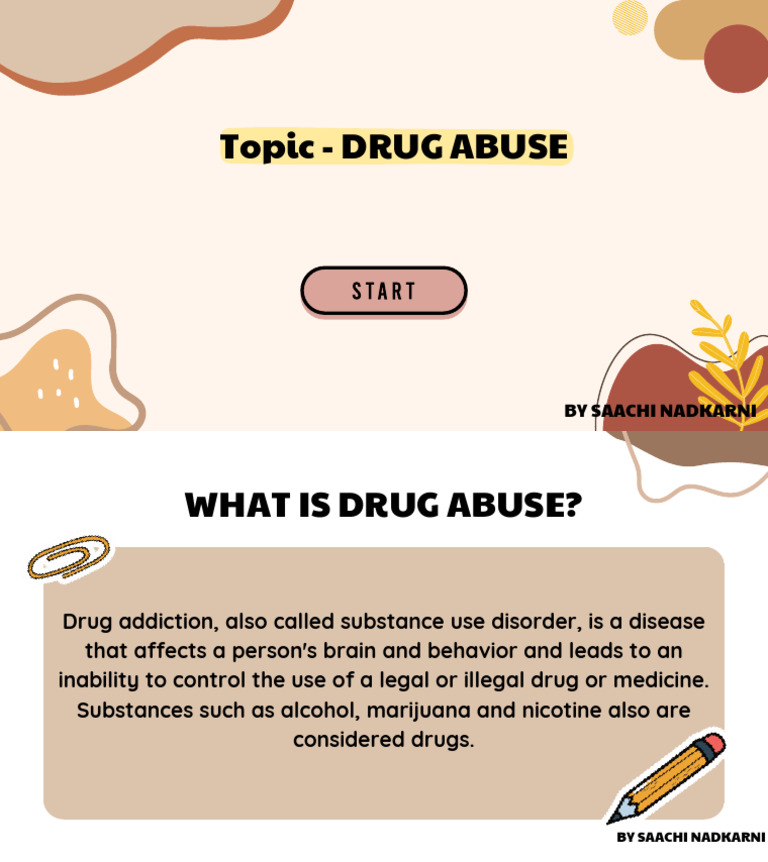 Topic - Drug Abuse | PDF