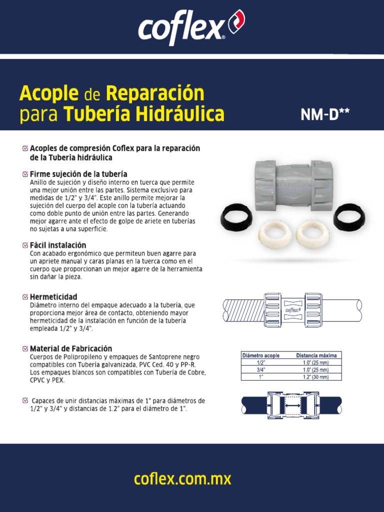 Acople 1-2 PVC | PDF