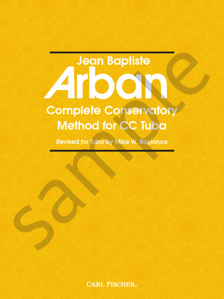 O5553 Arban Complete Method Tuba Sample | PDF | Tuba | Trumpet