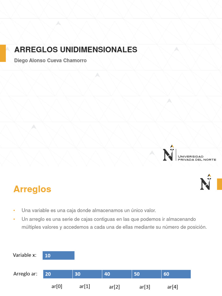 Arreglos Unidimensionales | PDF