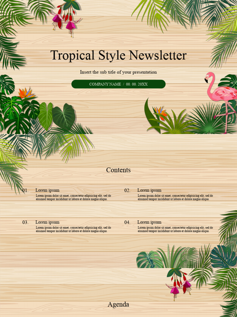 Tropical Style Newsletter - PPTMON | PDF