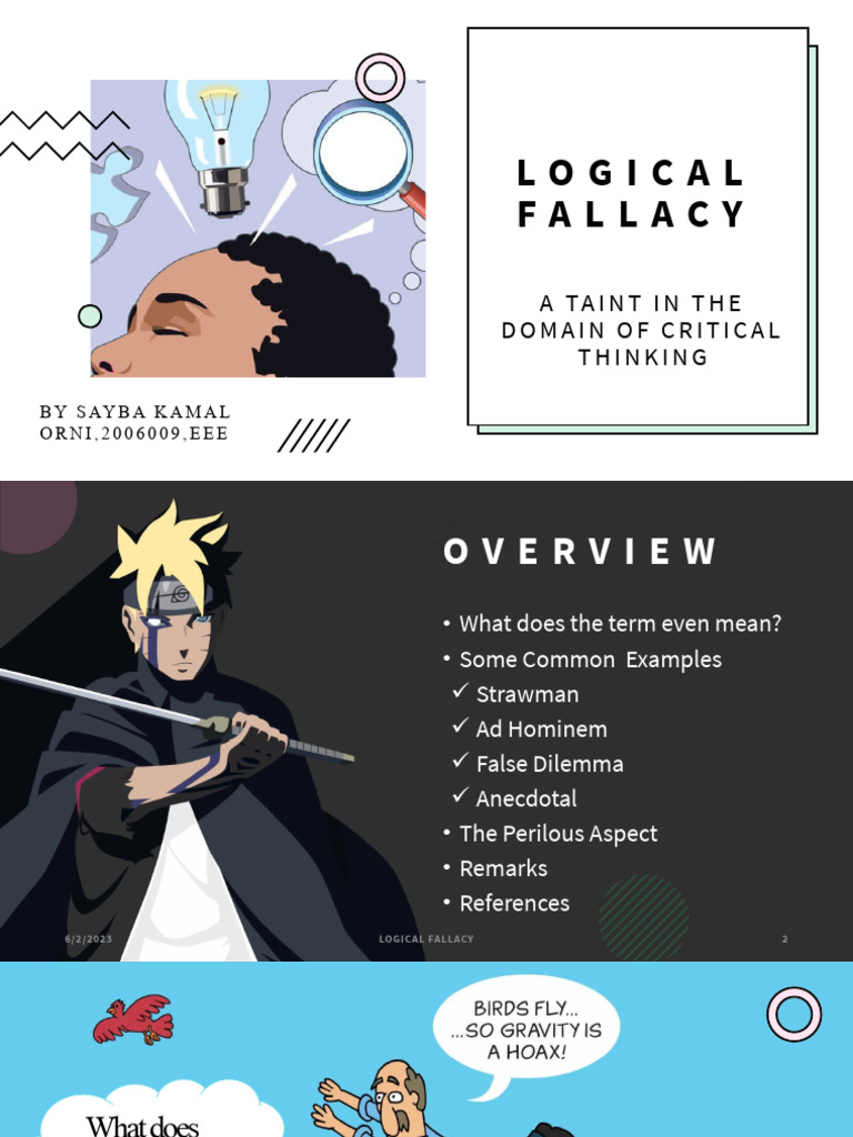 Presentation On Logical Fallacy | PDF