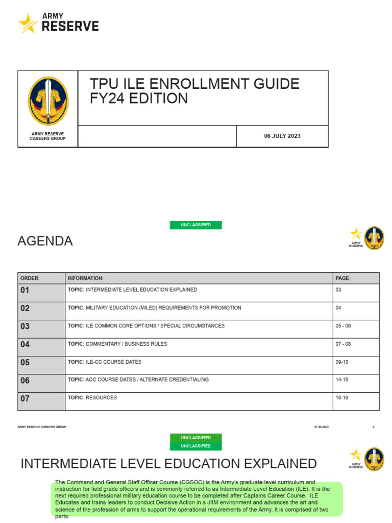 FY24 ILE Enrollment Guide | PDF