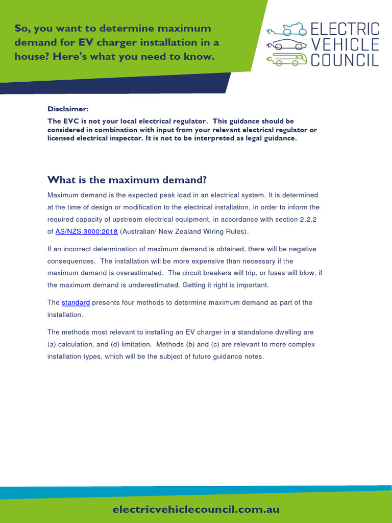 Guideline Maximum Demand Determination of A Standalone House | PDF ...
