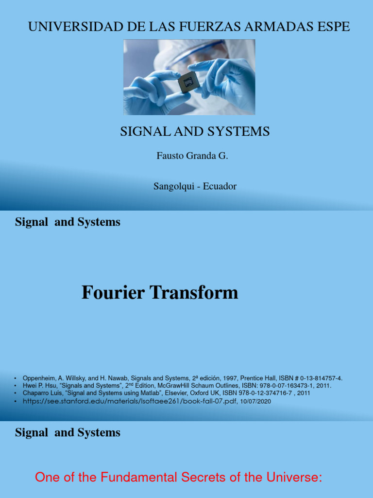U2 P3 Fourier Transform April23 | PDF | Fourier Transform | Spectral Density