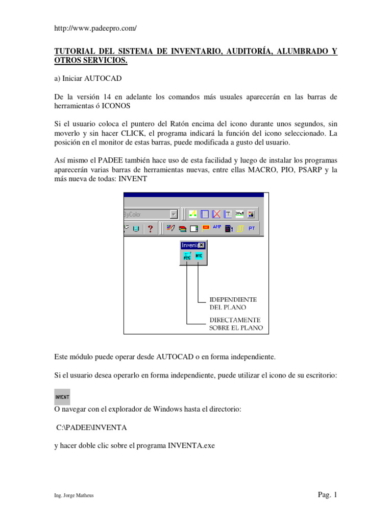 Tutorial Inventario | PDF | Archivo de computadora | Cad automático
