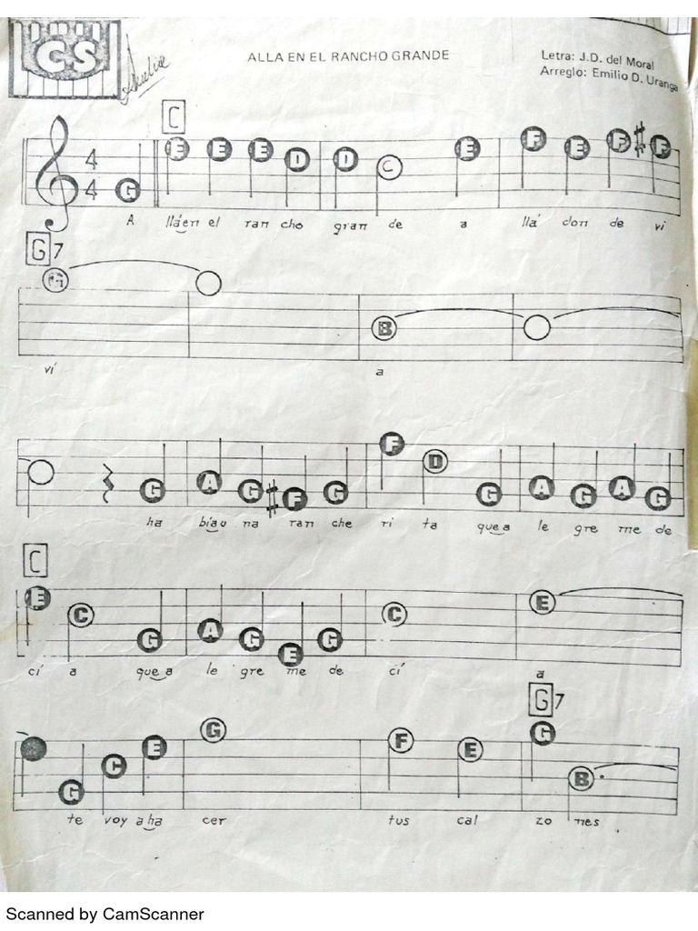Tradicionales - Allá en El Rancho Grande | PDF
