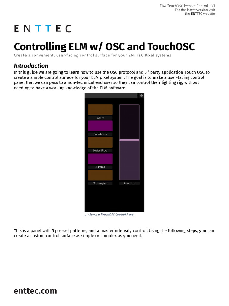 Controlling ELM With Touch OSC | PDF | Ip Address | Tablet Computer