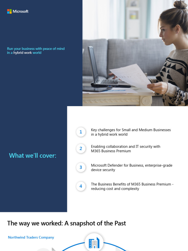 Microsoft365BusinessPremium CustomerPitchDeck BDM | PDF | Security | Computer Security