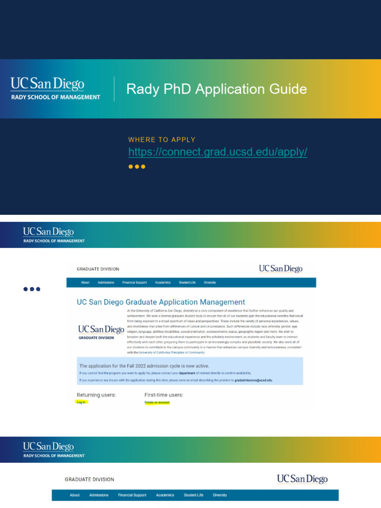 Rady PhD Application Instructions | PDF | Career & Growth | Business