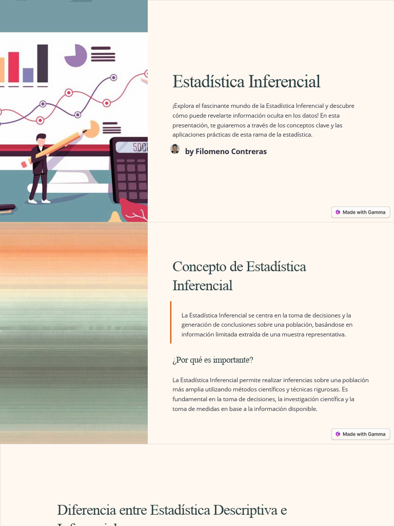 Estadistica Inferencial | PDF | Estadísticas | Muestreo (Estadísticas)
