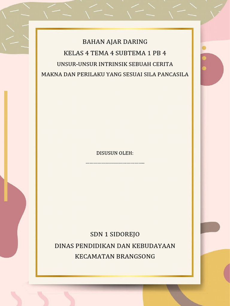 Bahan Ajar RPP Kelas 4 Tema 4 ST 1 PB 4 | PDF