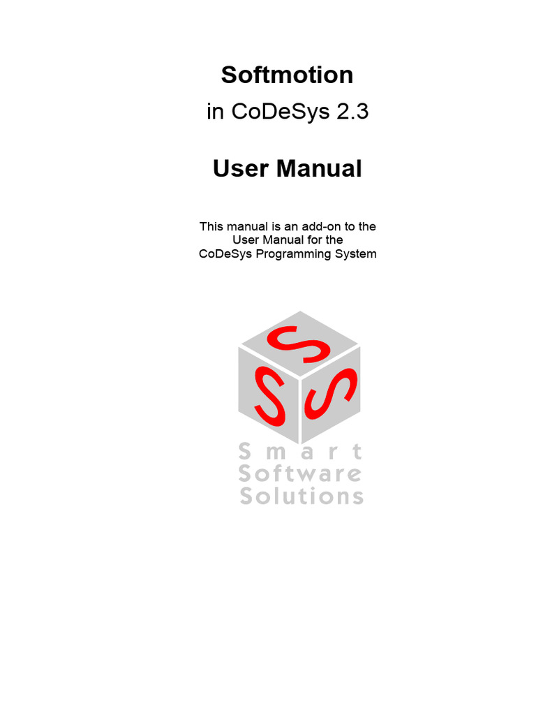 CoDeSys SoftMotion V23 E | PDF | Library (Computing) | Programmable Logic Controller