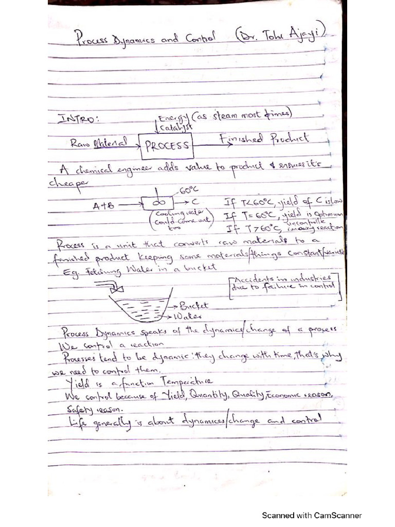 CHG 501 Note Before Lockdown | PDF