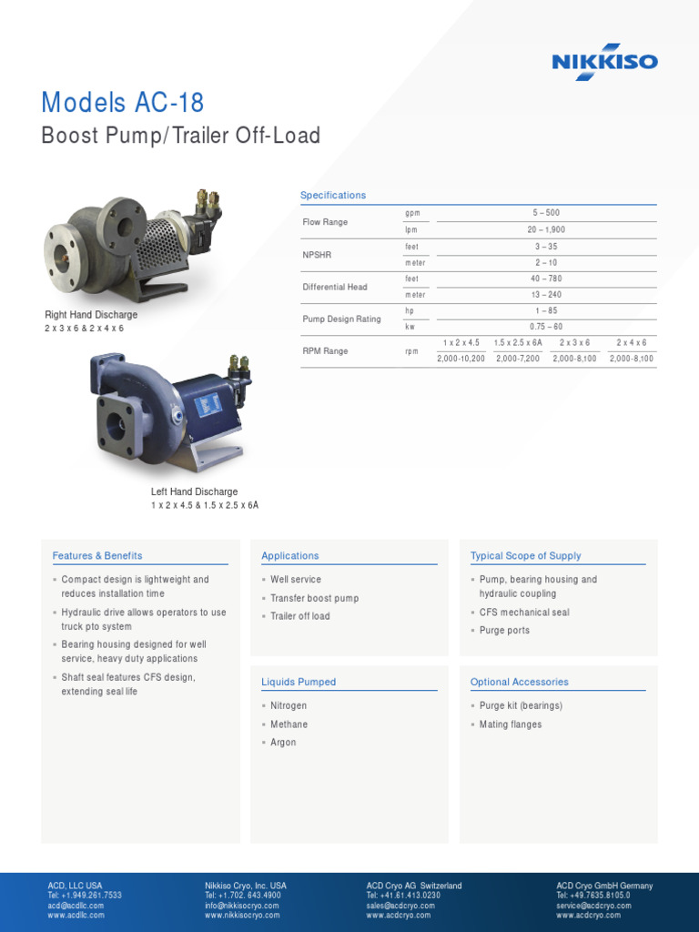 18 Datasheet Nikkiso-ACD 090420 | PDF