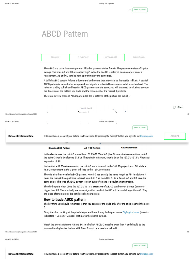 Trading ABCD Pattern | PDF | Economies | Financial Markets