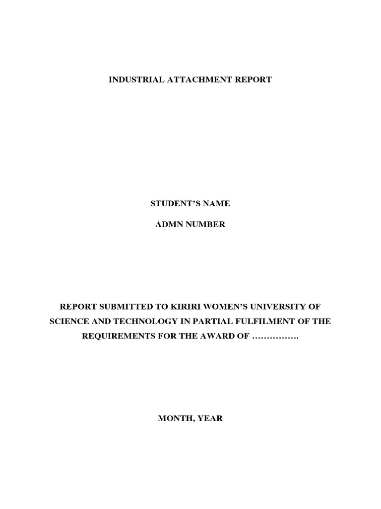 Attachment Report Format | PDF