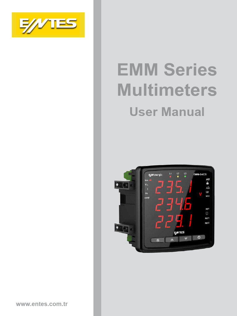 EMM Series Multimeter Manual | PDF