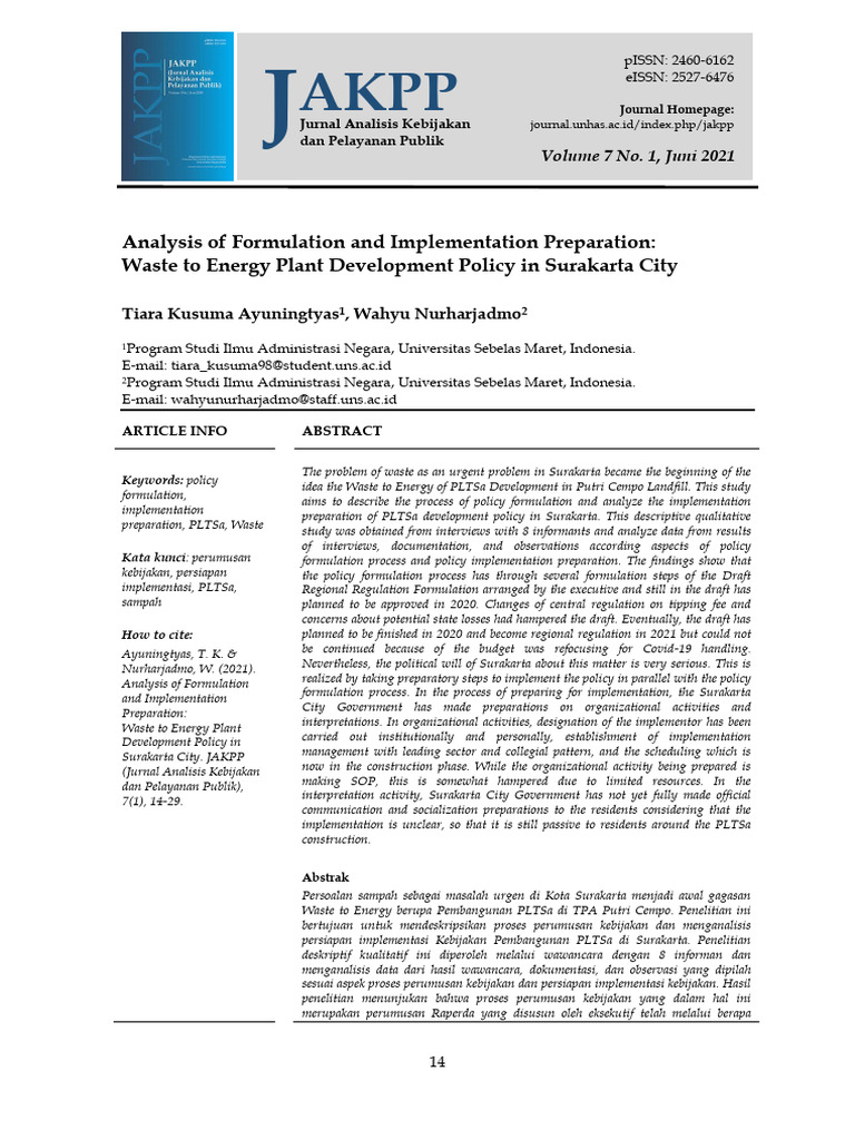 Pltsa Surakarta | PDF