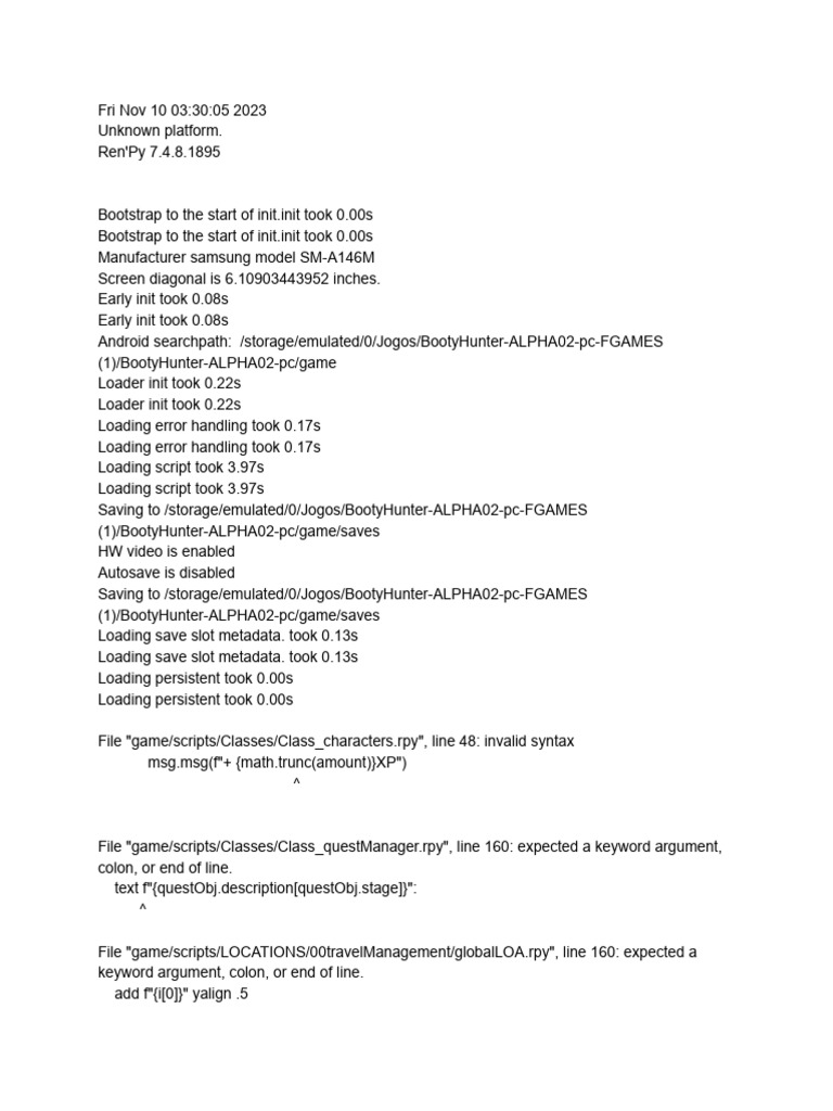 Log | PDF | Games & Activities | Technology & Engineering