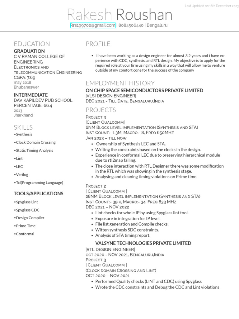Rakesh Resume 3.2yrs | PDF | Information And Communications Technology | Computing