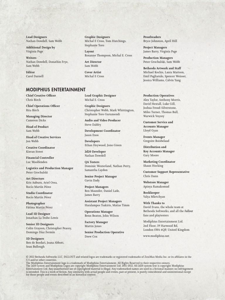 Fallout Quickstart Rules | PDF | Role Playing Games | Dice