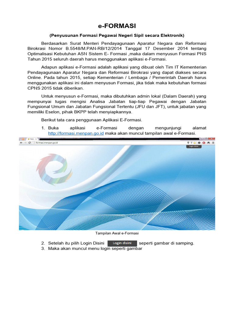 Cara Pengisian e Formasi SDH Edit | PDF