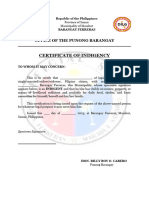 Barangay Clearance Template | PDF
