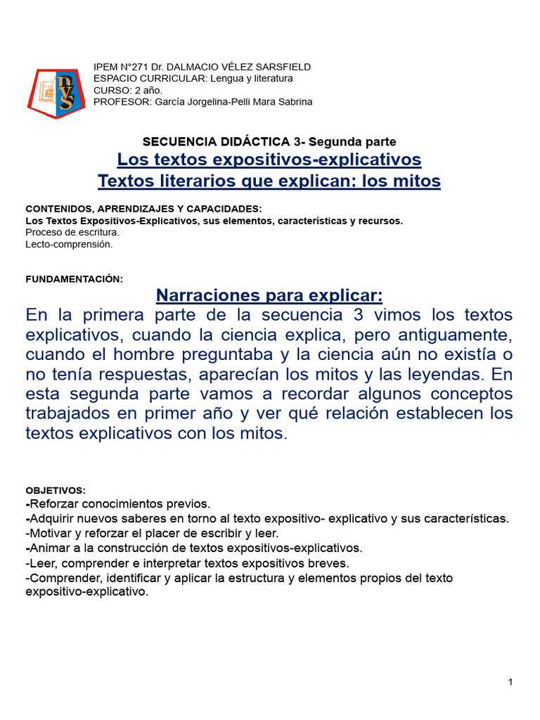 Secuencia 4 Mitos | PDF
