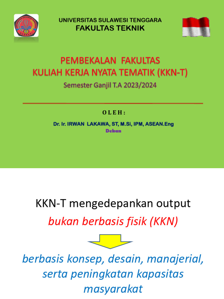 Bahan Presentasi KKN-T Ganjil 2023-2024 | PDF | Seni