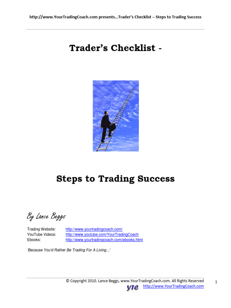 Silo - Tips - Trader S Checklist Steps To Trading Success | PDF ...