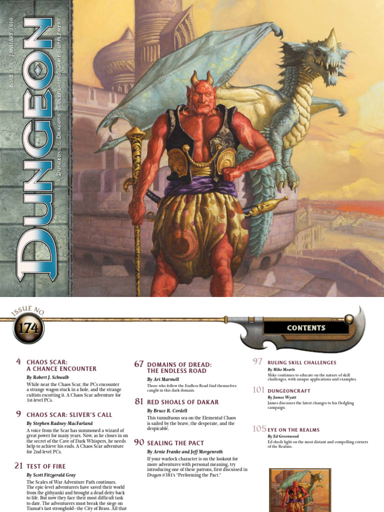 Dungeon Magazine - 174 | PDF | D20 System | Dungeons & Dragons