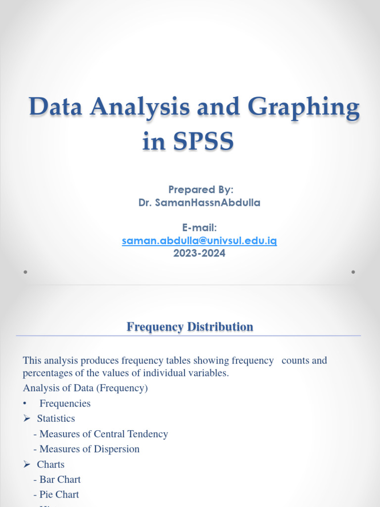 Chapter 2 - Advance Computer Skills (SPSS) | PDF | Descriptive ...