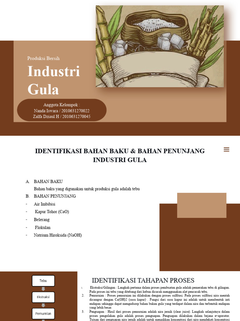 Kelompok 5 - Industri Gula | PDF