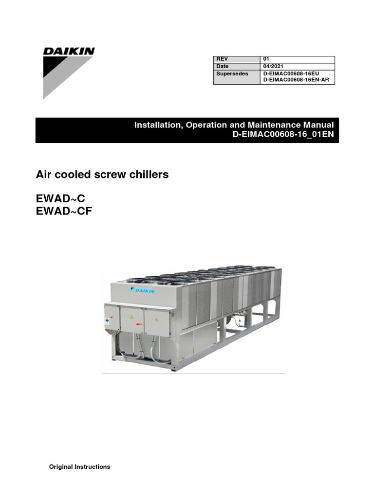 EWAC Daikin Copper Al Screw Chiller | PDF