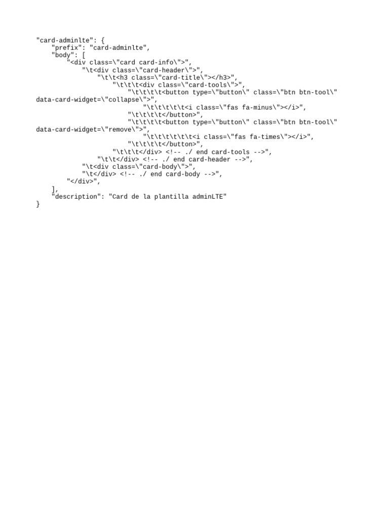 AdminLTE Card Component Structure | PDF | Games & Activities