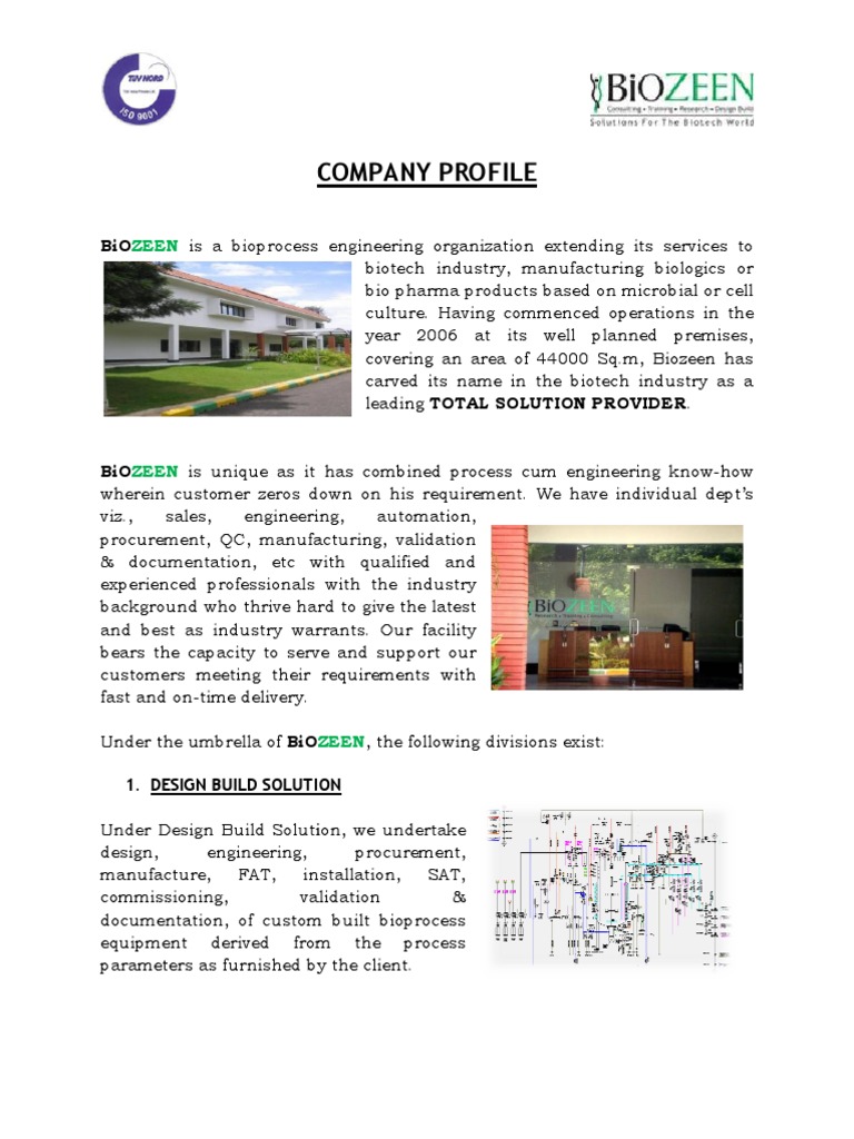 BiOZEEN Company Profile | PDF | Automation | Procurement