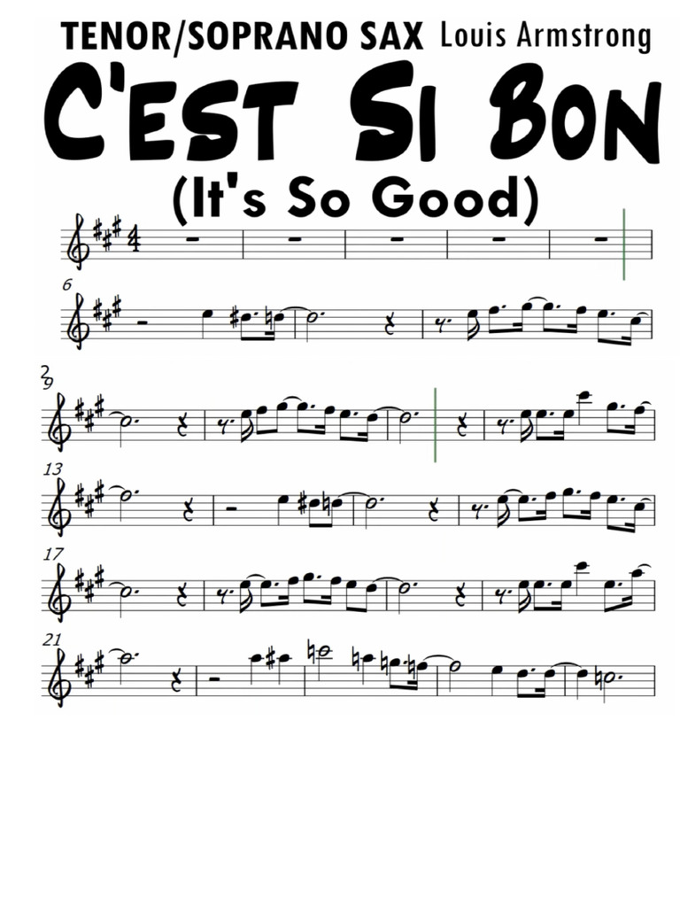 C'est Si Bon (It S So Good) | PDF