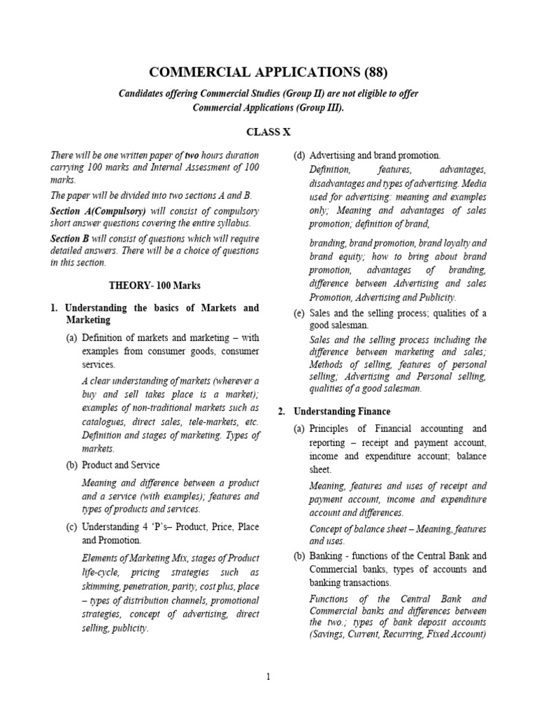Commercial Applications | PDF