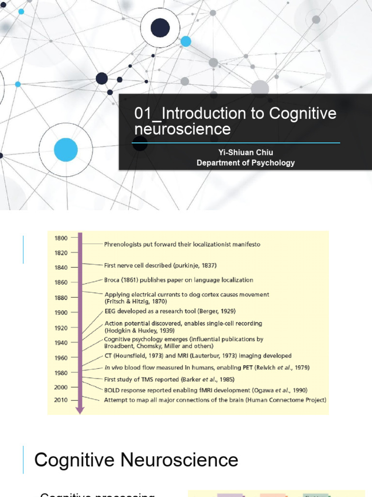 01 - Introduction To Cognitive Neuroscience | PDF
