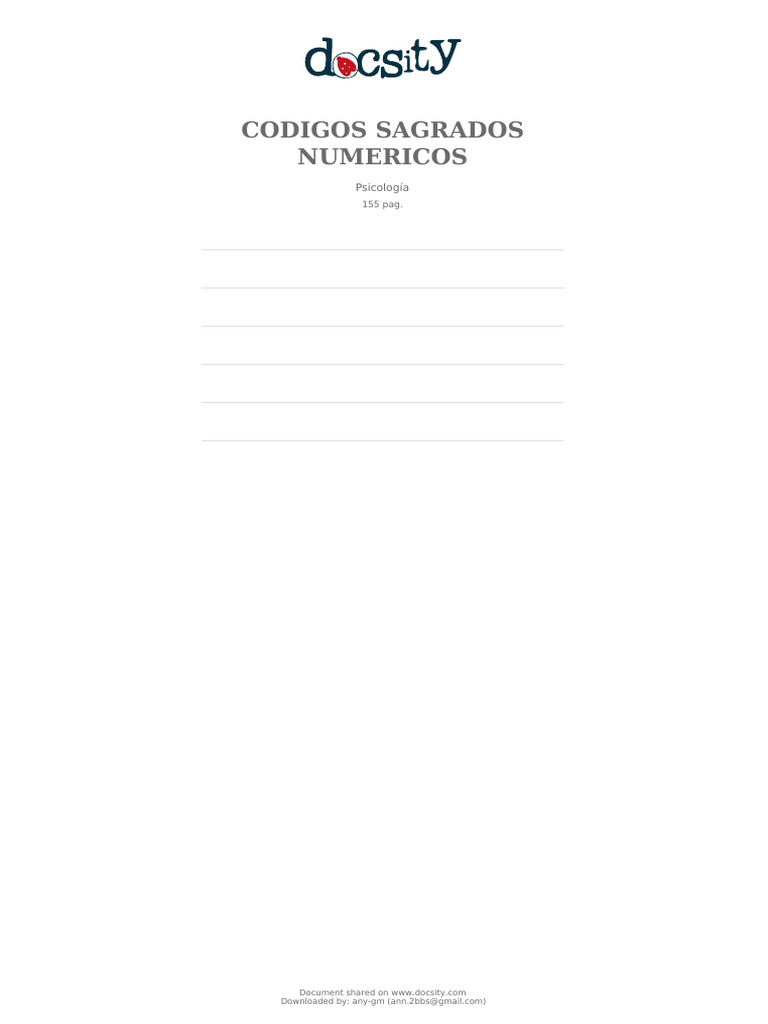 Codigos Sagrados Numericos | PDF | Religión y espiritualidad