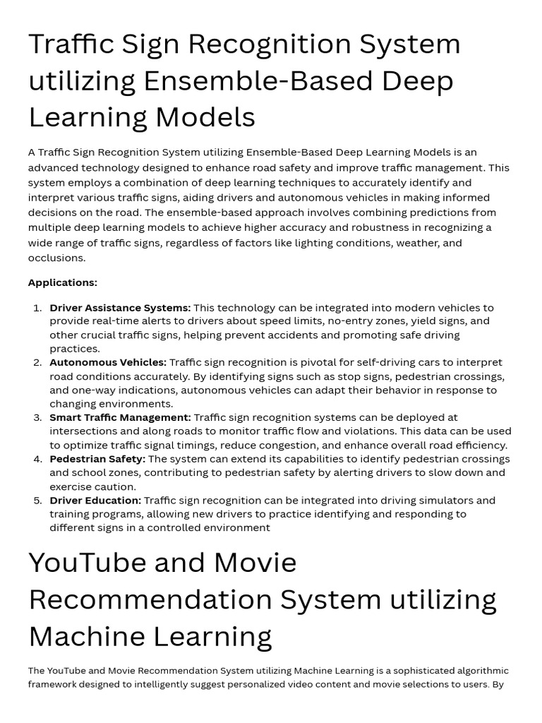 Tra C Sign Recognition System Utilizing Ensemble-Based Deep Learning Models | PDF