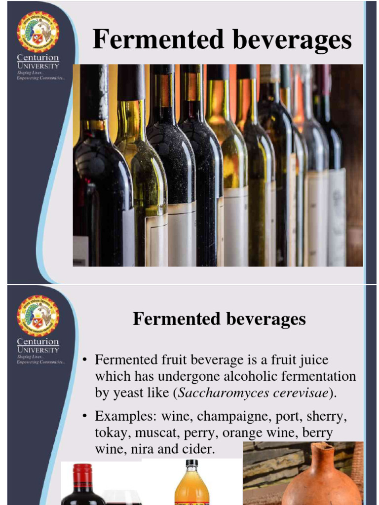 Fermented and Unfermented Beverages | PDF | Cider | Wine