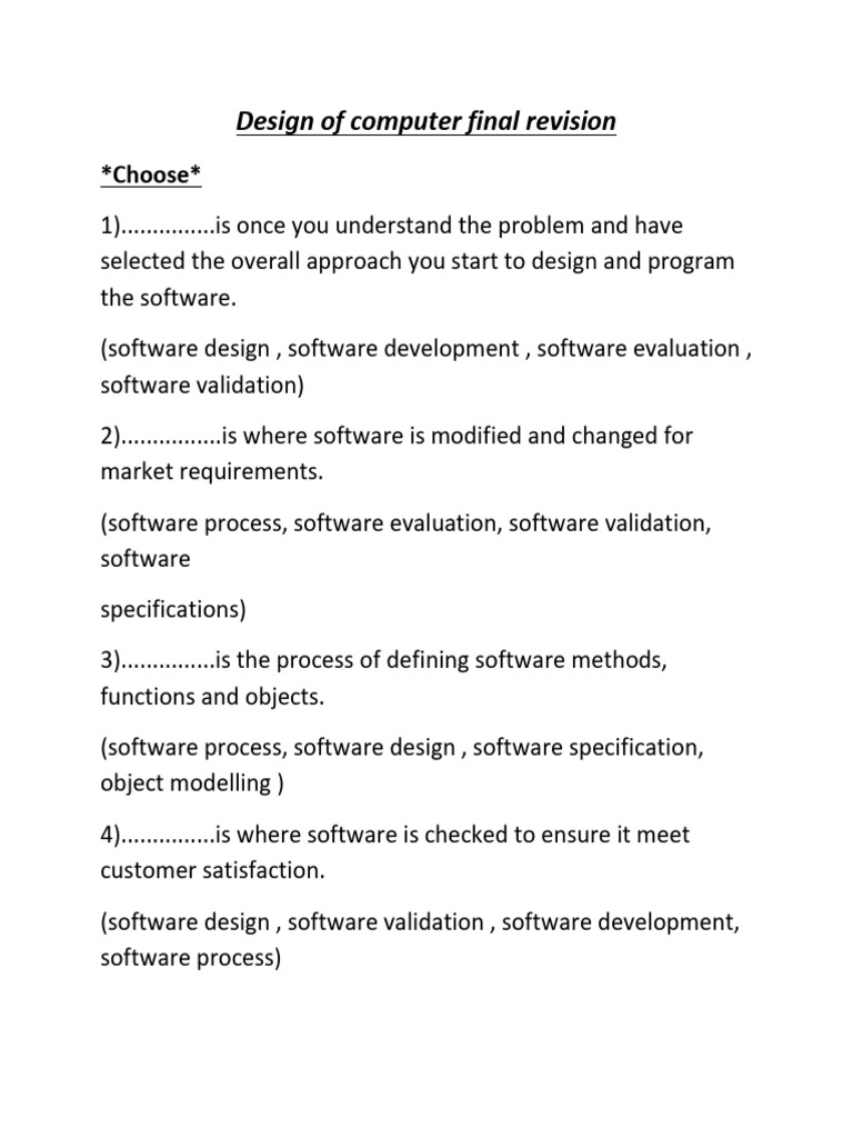 Design of Computer Final Revision | PDF
