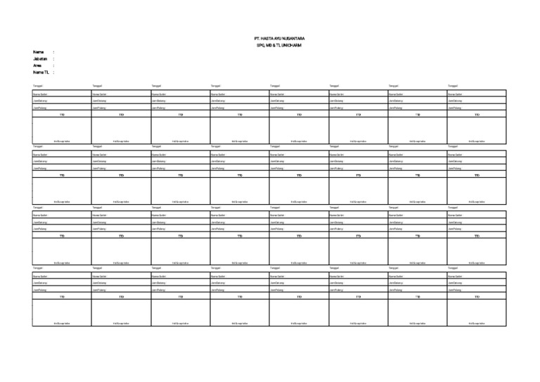 Absen Manual Amano Uci A4 Ok | PDF