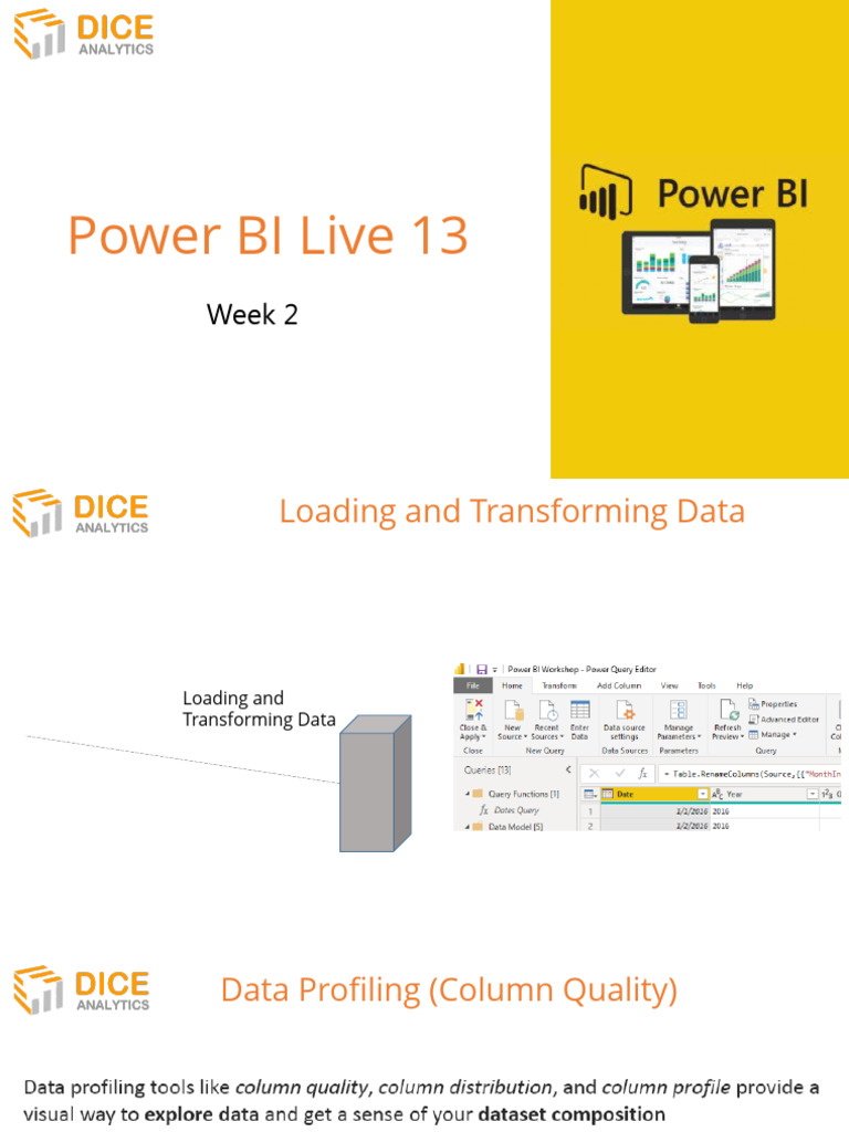 Power BI Week 2 | PDF | Table (Database) | Data Management