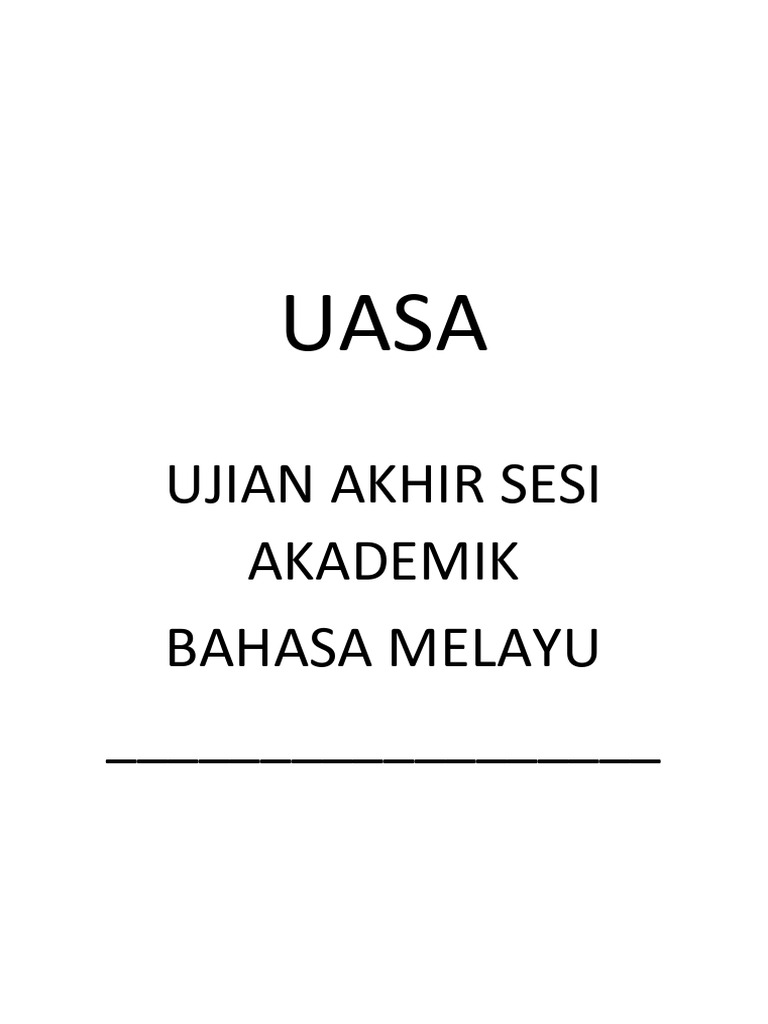 Soalan Uasa BM Sesi 3 | PDF