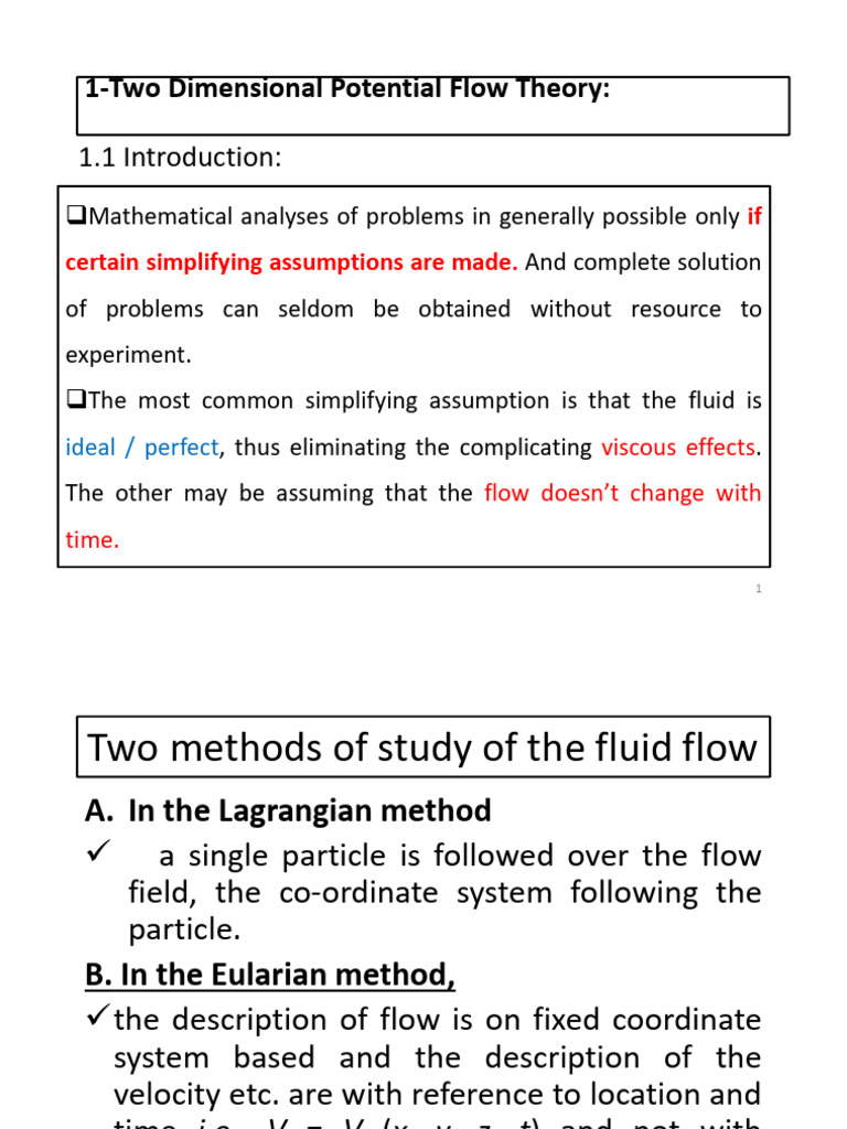 Potential Flow | Download Free PDF | Fluid Dynamics | Physics