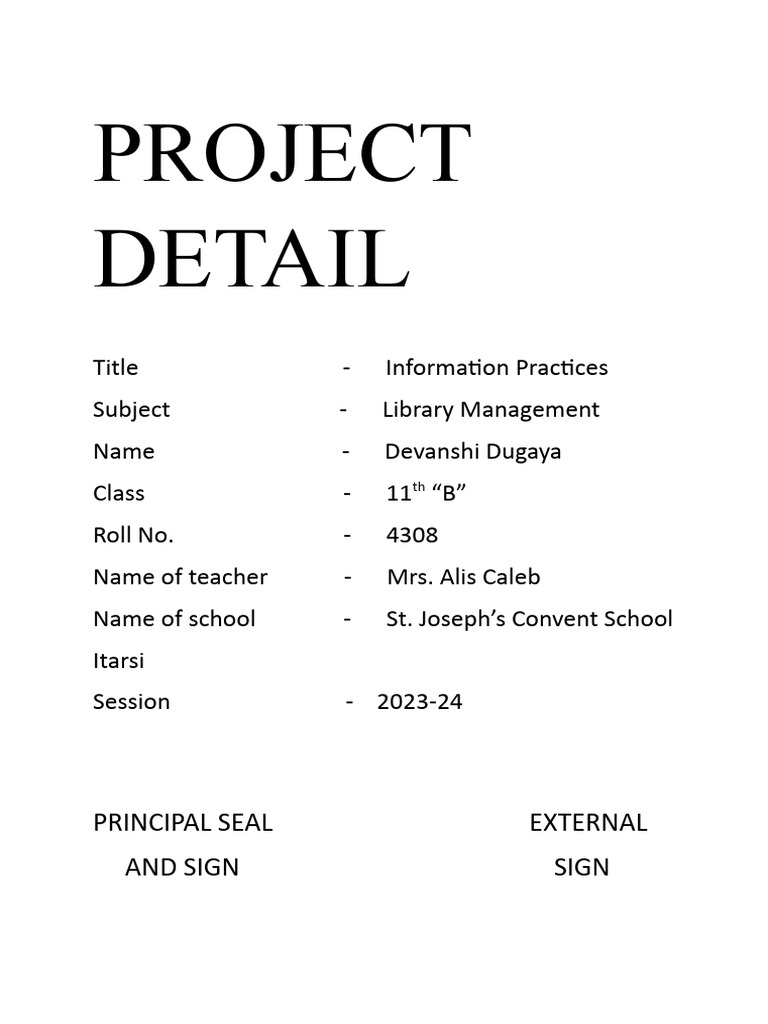Ip Project File | PDF | Software Testing | Programming